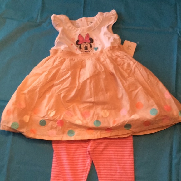 Disney | Matching Sets | Disney Baby Minnie Mouse 2 Piece Set Bnwt ...